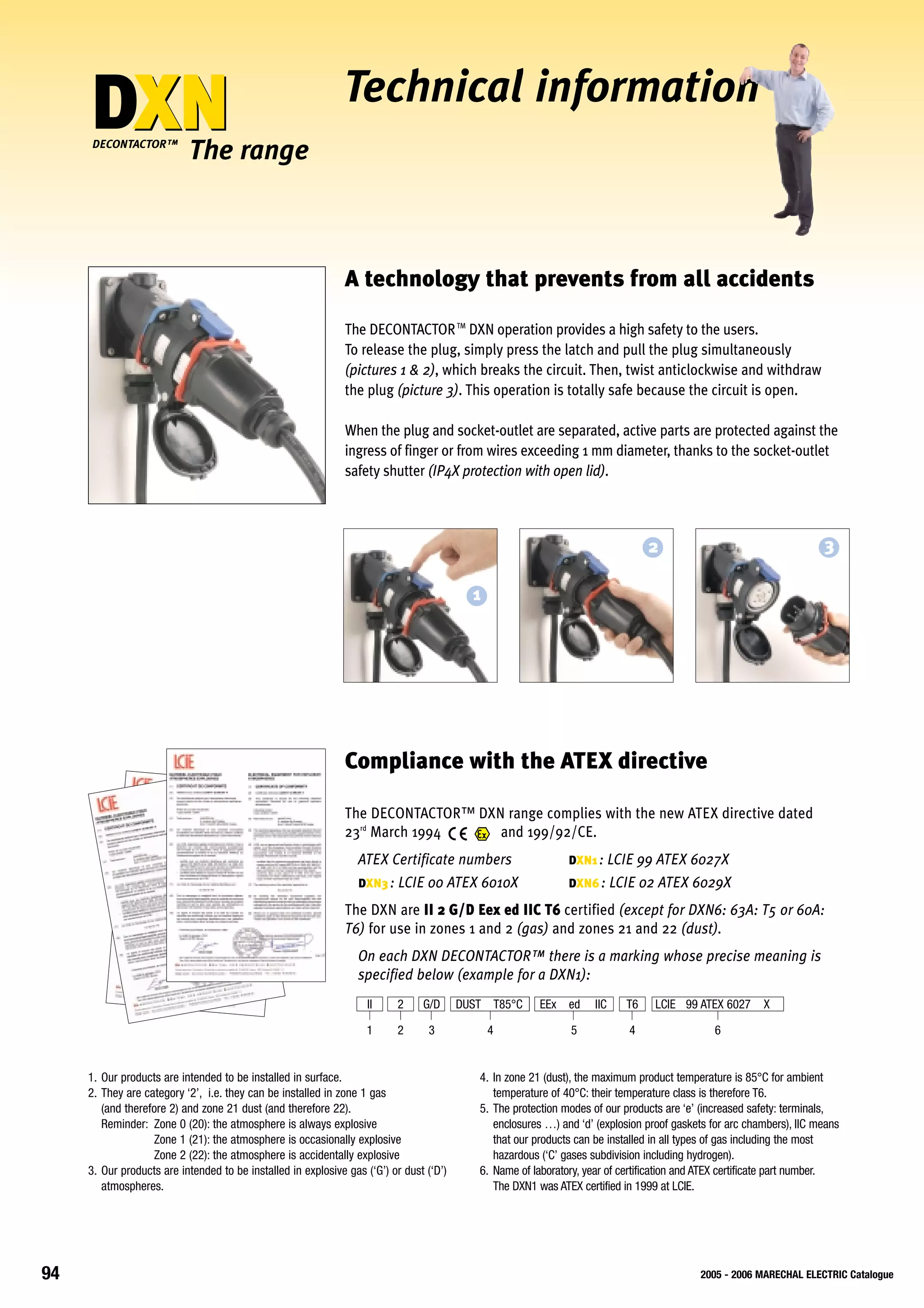 Marechal DXN ATEX Plug & Socket Outlets (Decontactors) for Hazardous ...