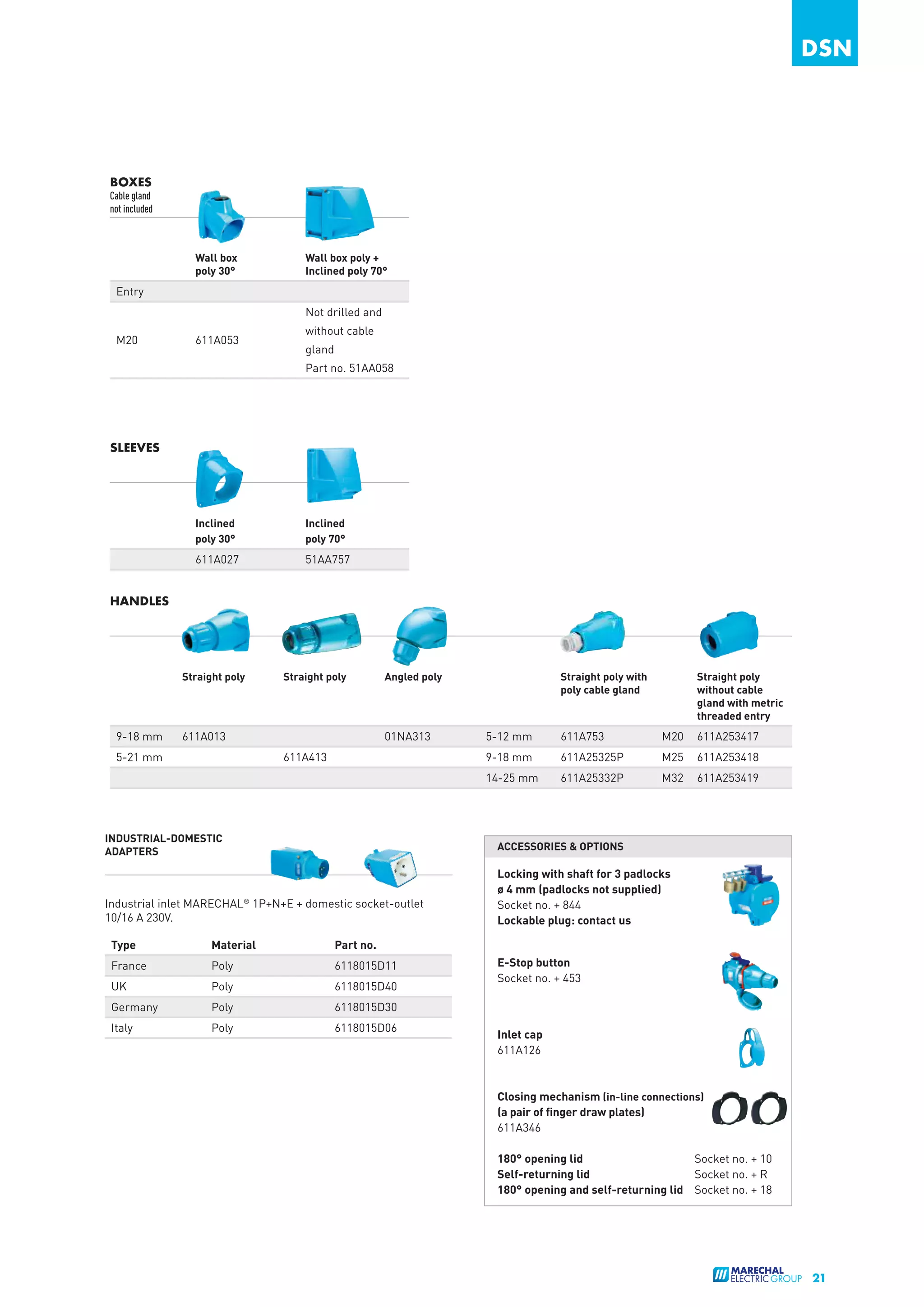 Marechal Electric - Plugs & Sockets (Industrial & Hazardous Area ...