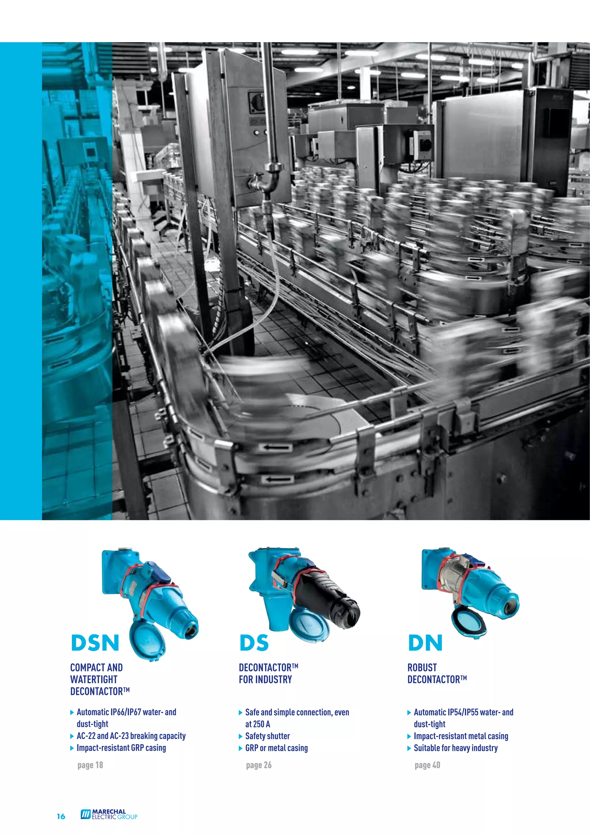 Marechal Electric - Plugs & Sockets Decontactors For Industrial ...