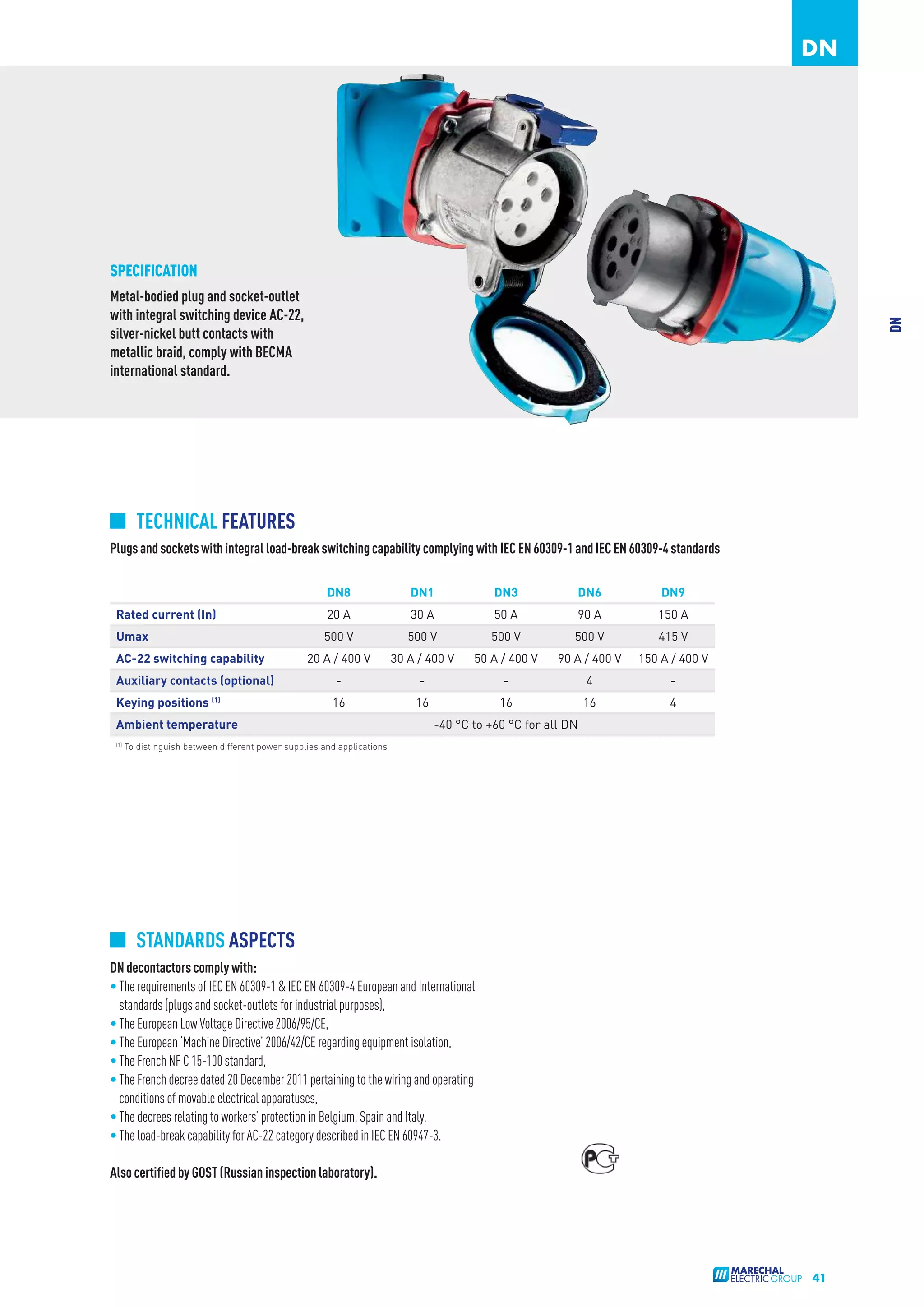 Marechal Electric - Plugs & Sockets Decontactors For Industrial ...