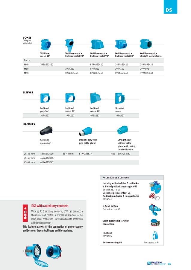 Marechal Electric - Plugs & Sockets Decontactors For Industrial ...