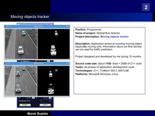 Marek Suplata Projects | PPT | Computing | Technology & Computing