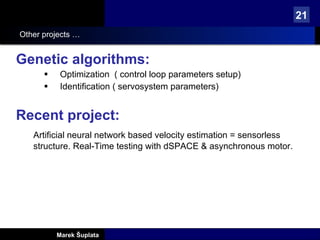 Marek Suplata Projects | PPT | Computing | Technology & Computing