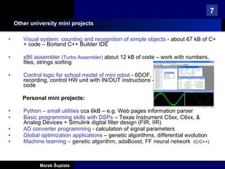 Marek Suplata Projects | PPT