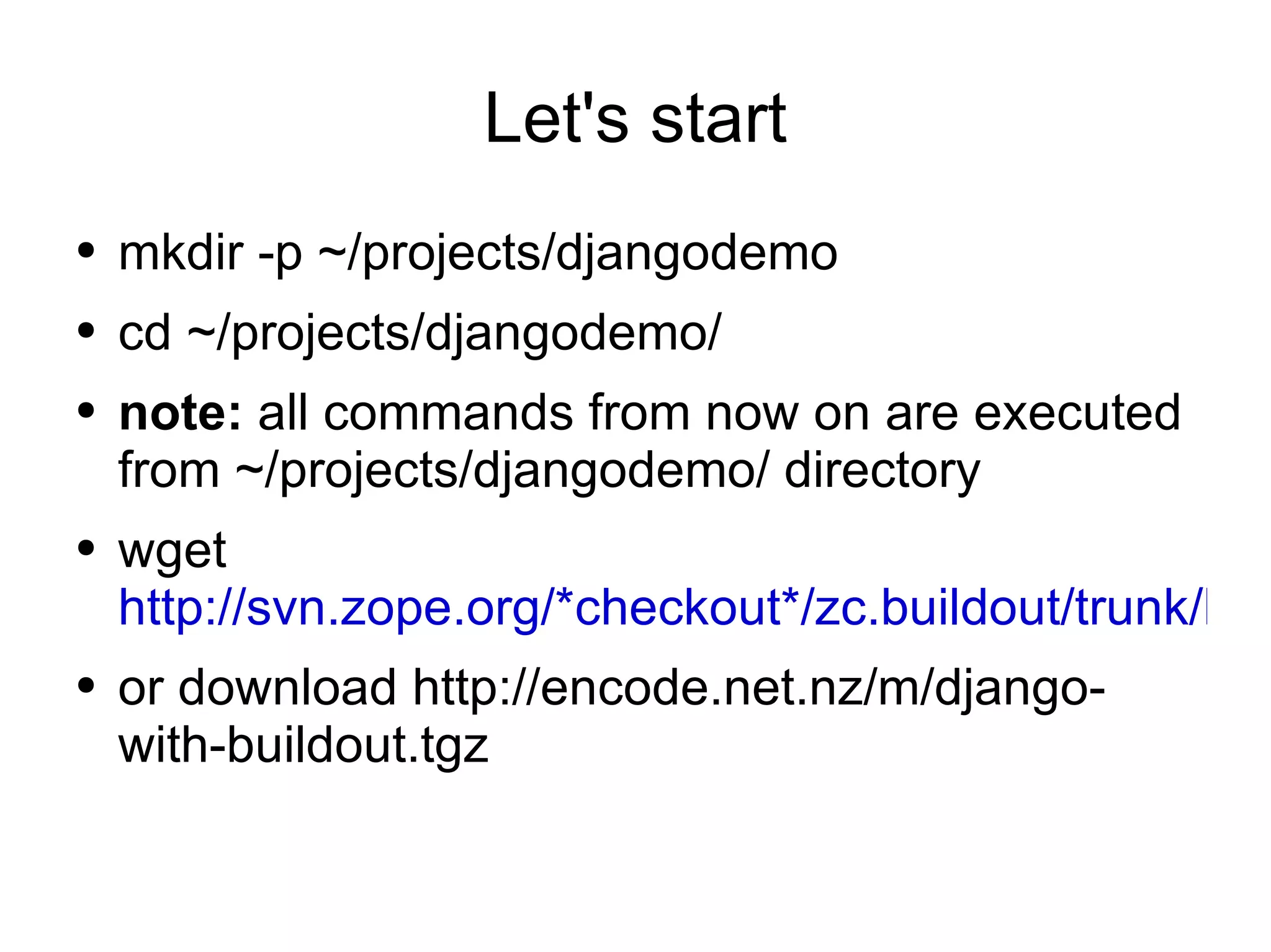 Marek Kuziel - Deploying Django with Buildout | PPT