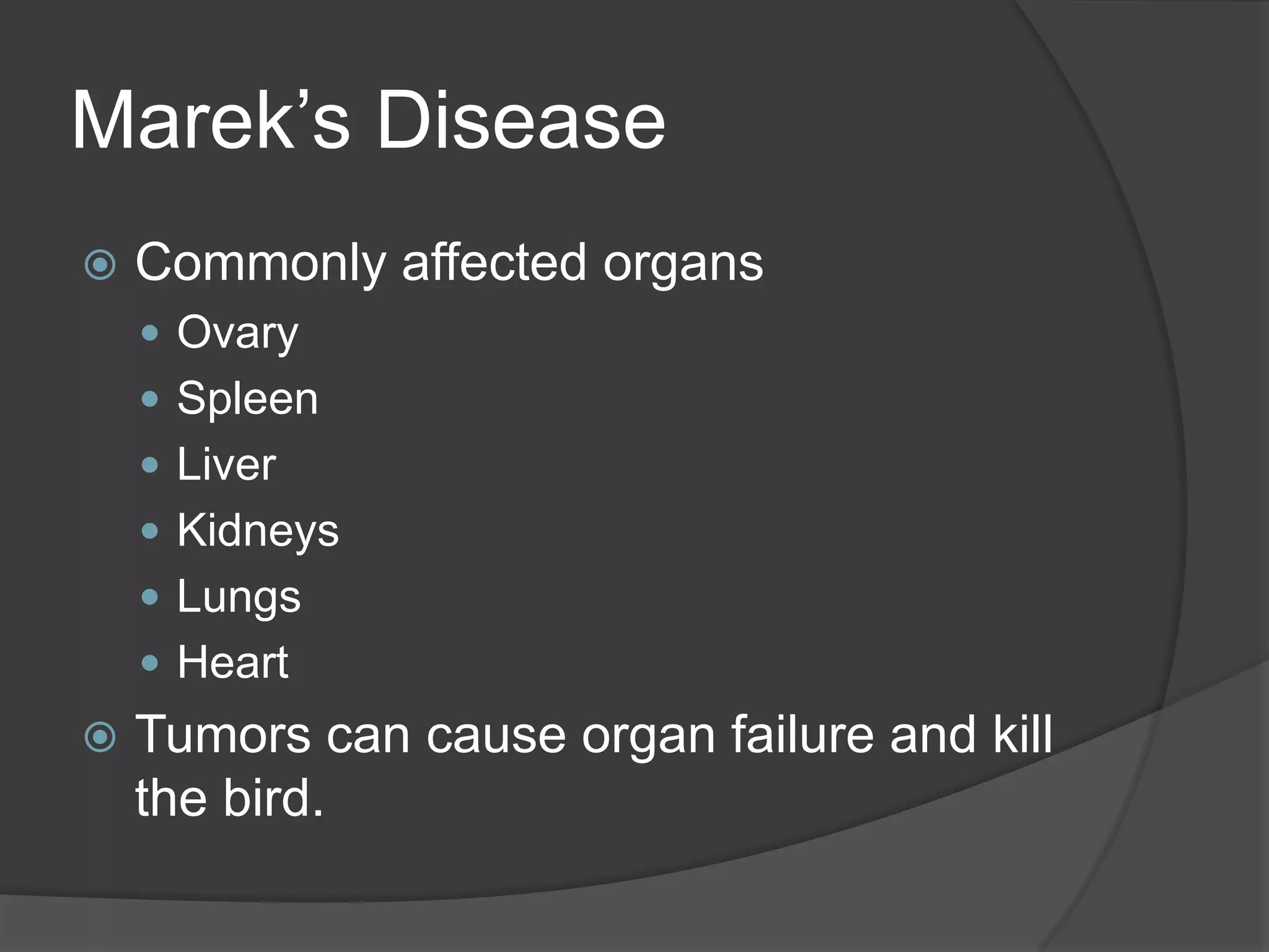 Marek’s disease | PPTX