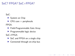 Embedded Recipes 2018 - SoC+FPGA update in 2018 - Marek Vasut | PPT