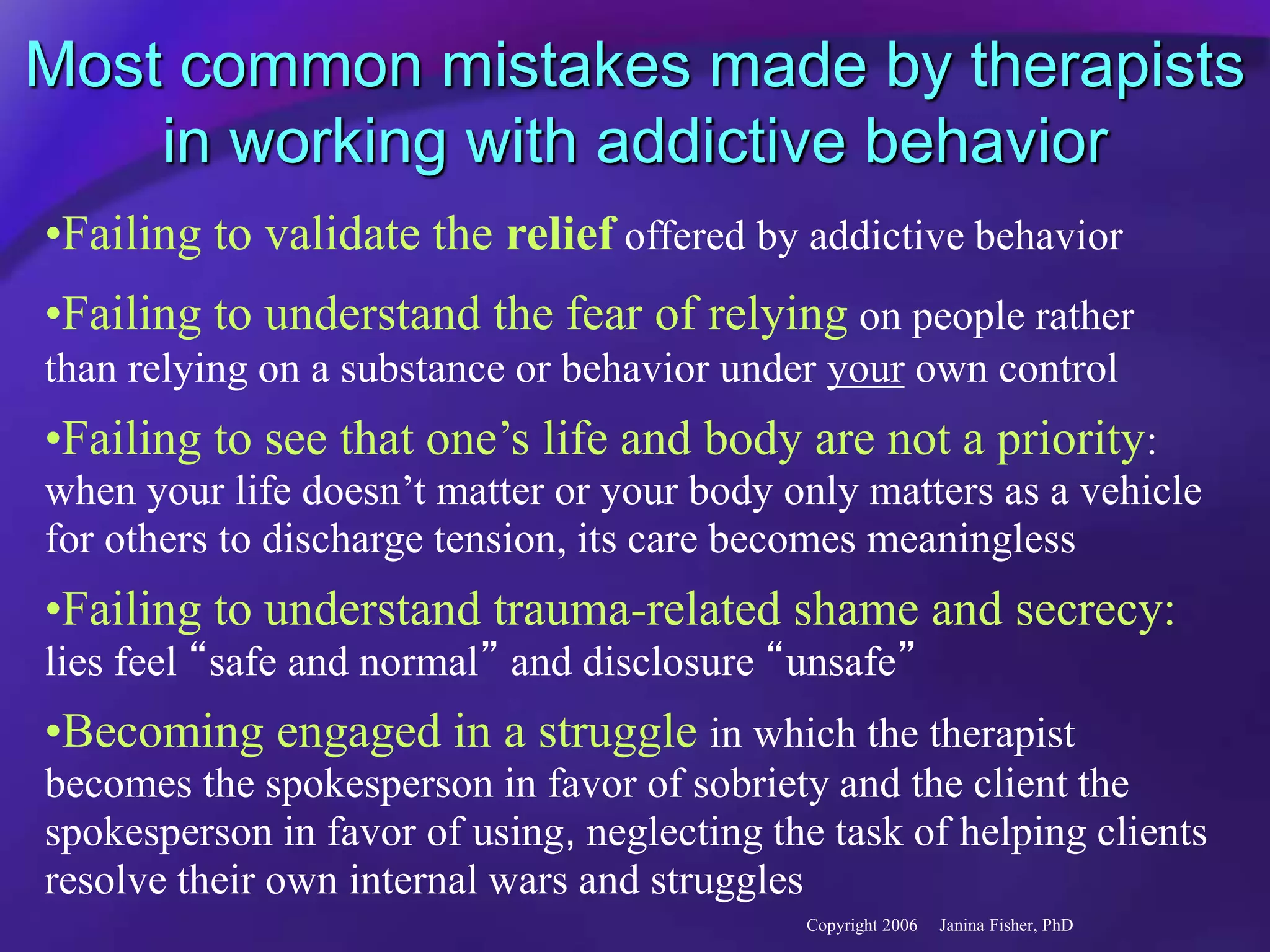 MAREN A. MASINO - SENSORIMOTOR PSYCHOTHERAPY AND DR JANINA FISHER’S ...