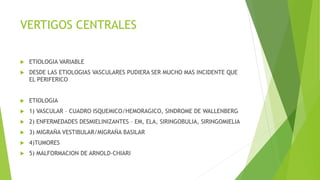 Enfoque de mareo y vertigo | PPTX