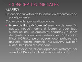 Mareo y vértigo | PPT
