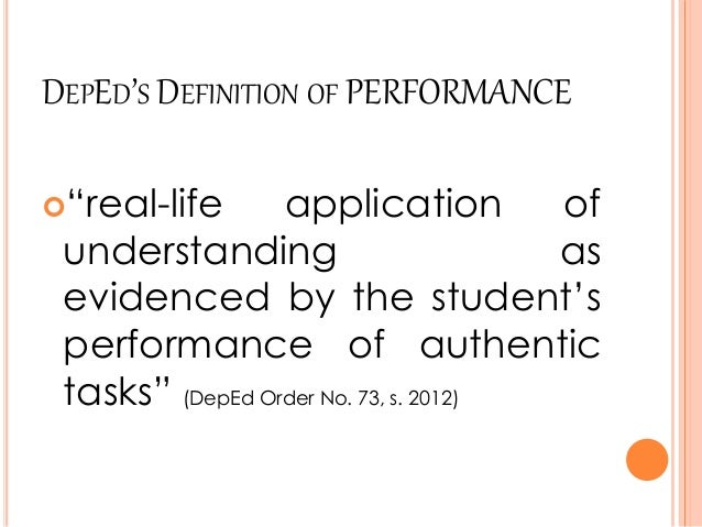 Performance-based Learning and Assessment: Issues