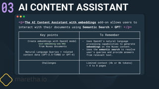 Enhancing Nuxeo with OpenAI by Maretha Solutions | PPT