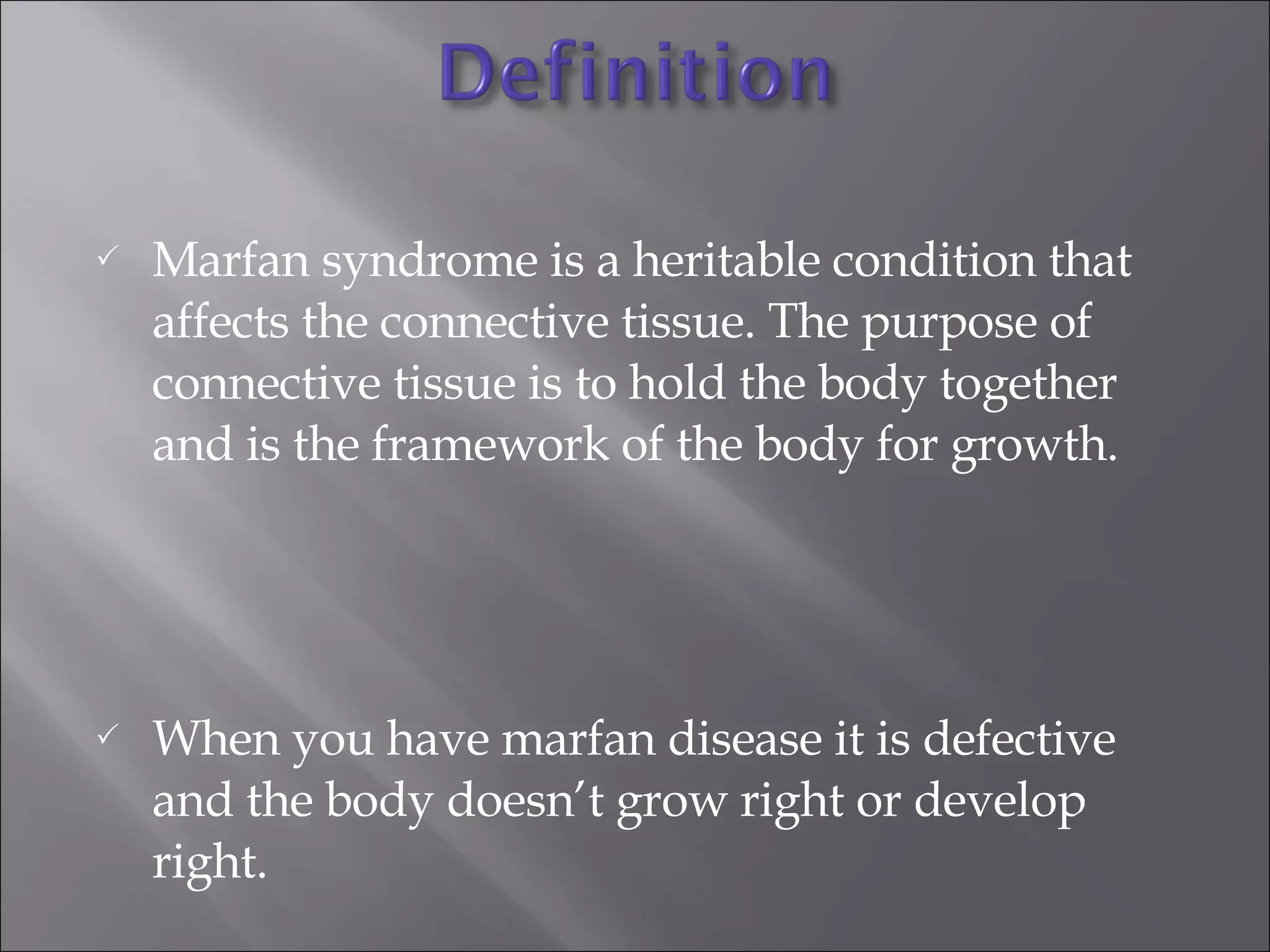 Marfan Syndrome | PPT