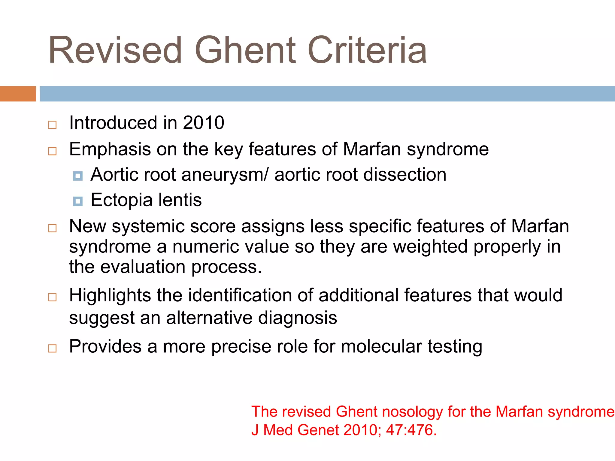 Marfan syndrome | PPTX