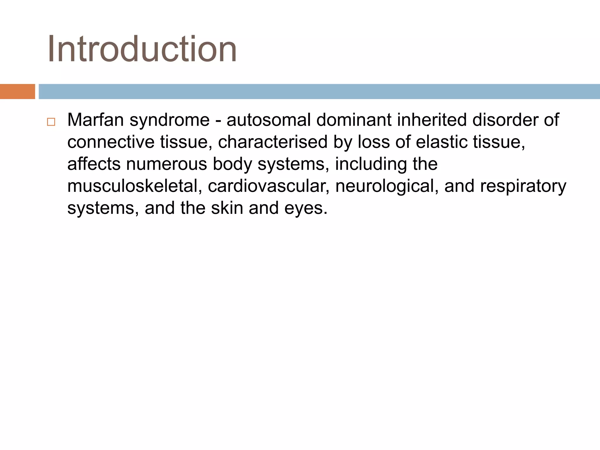 Marfan syndrome | PPTX