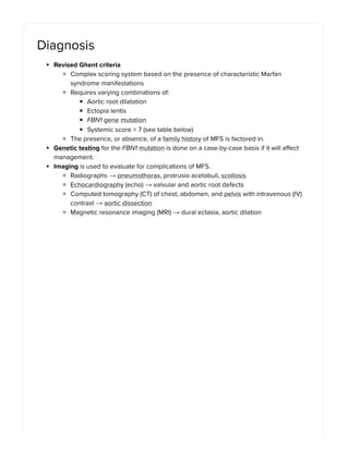 Marfan Syndrome pdf | PDF