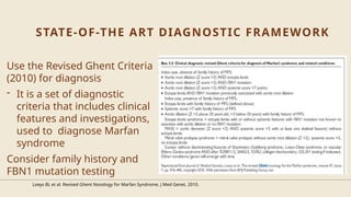 Comprehensive Diagnostic Approach to Marfan Syndrome Using Revised ...