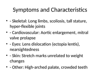 Marfan_Syndrome_Presentation.pptx marfan | PPTX
