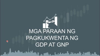 POWERPOINT PRESENTATION IDEA topic GDP/GNP | PPT