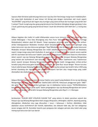 Asal Usul Marga di Bolaang Mongondow | PDF