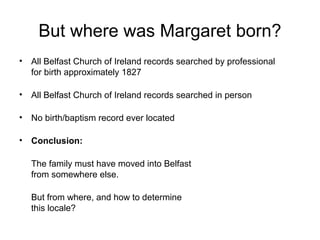 Margaret agnew's birthplace | PPT