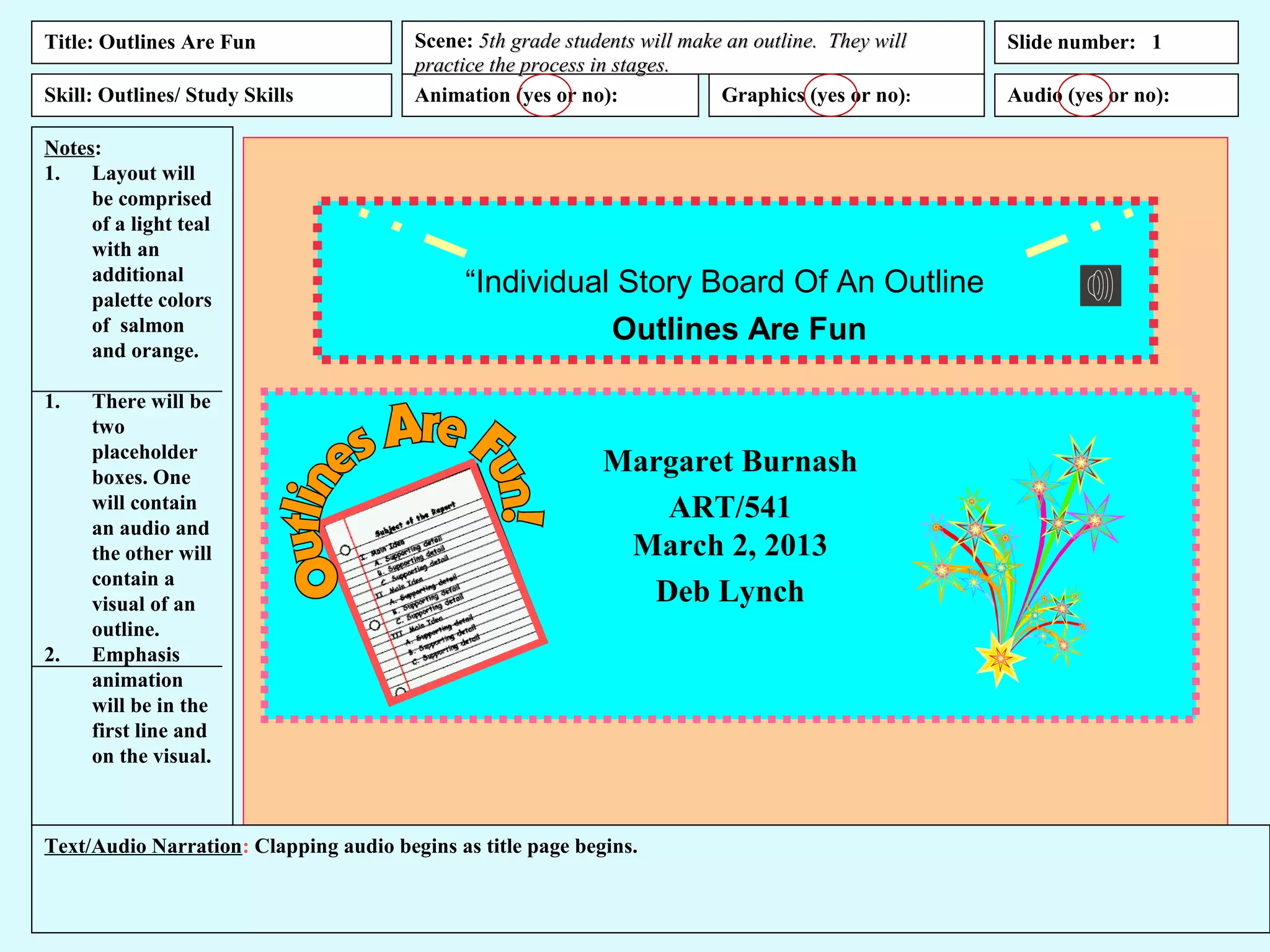 Margaret burnash's story board # 4 | PPT