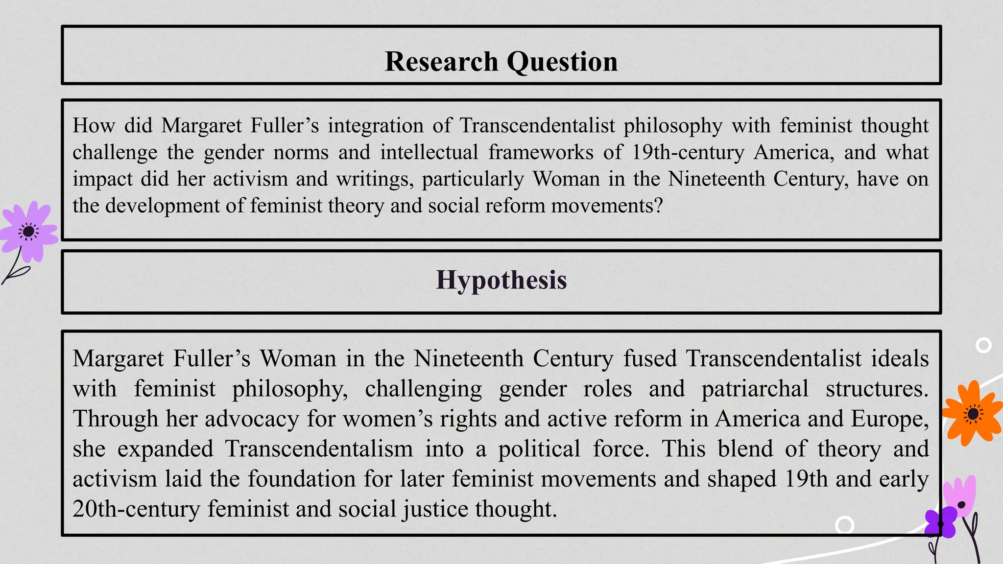 Margaret Fuller’s Woman in the Nineteenth Century: Transcendentalism ...