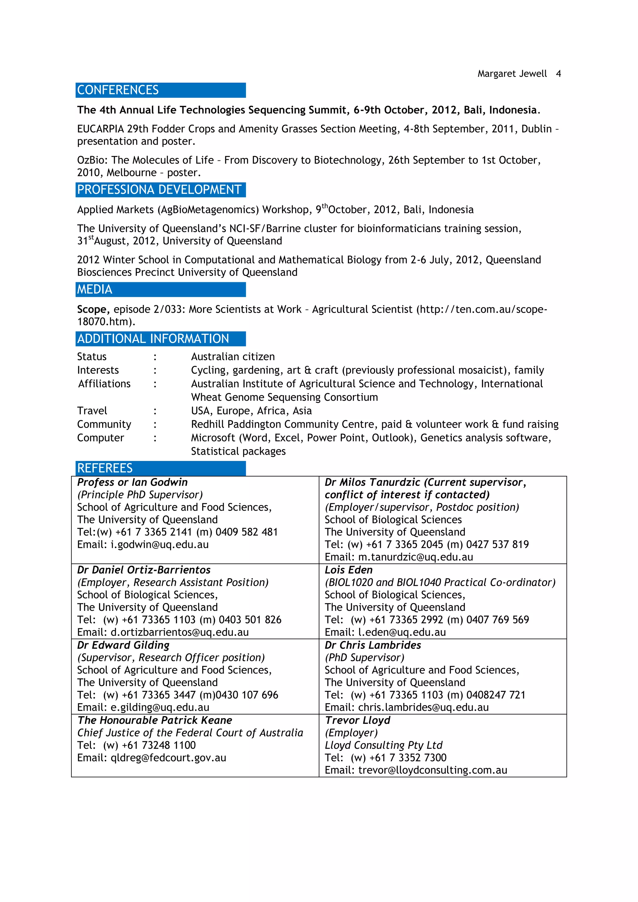 Margaret Jewell Cv | DOCX