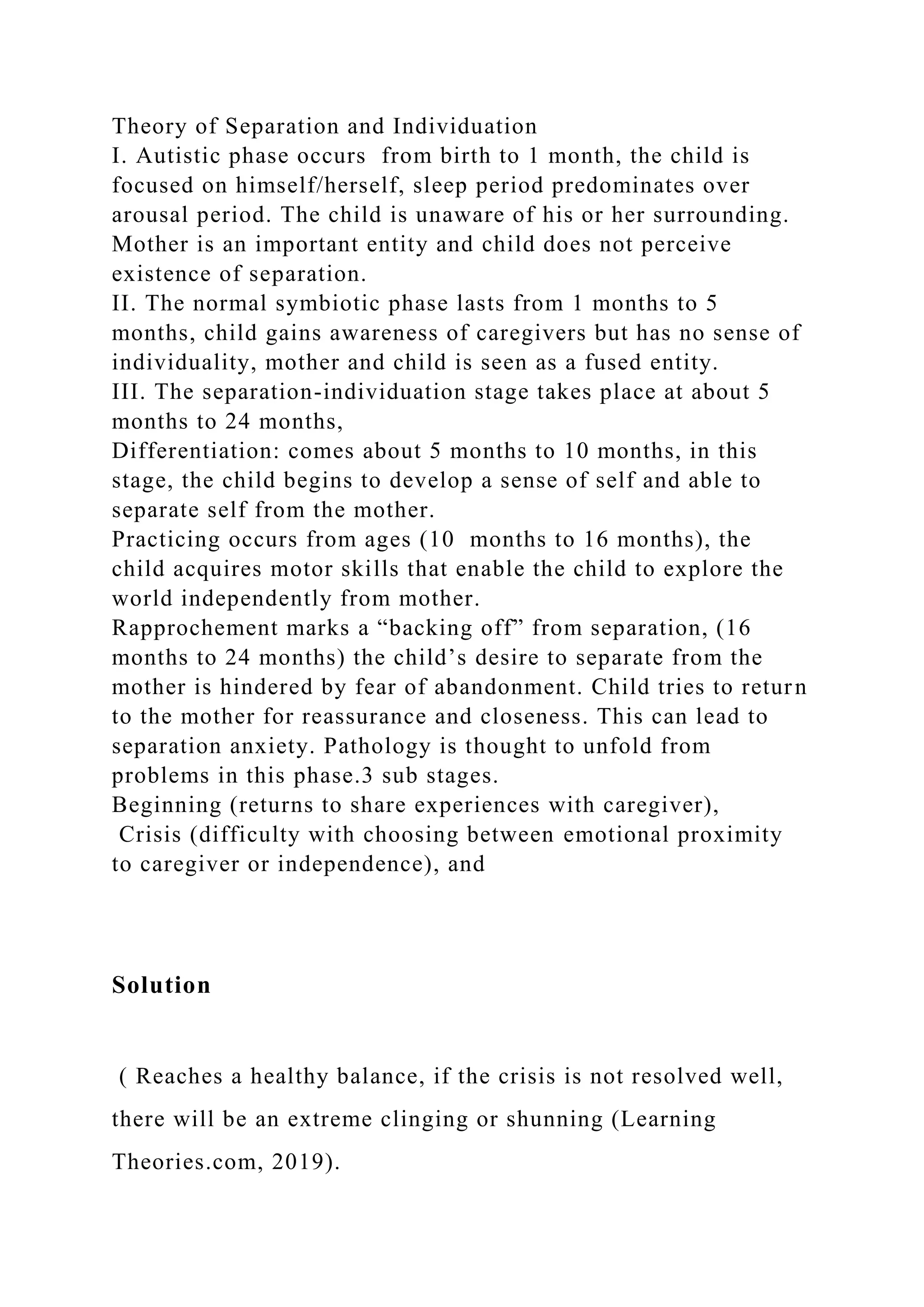 Margaret MahlerSEPARATION-INDIVIDUATION THEORY OF CHILD DEVELO.docx