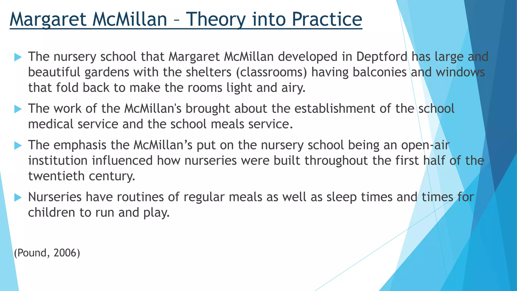 Margaret mc millan play as sensory learning | PPTX