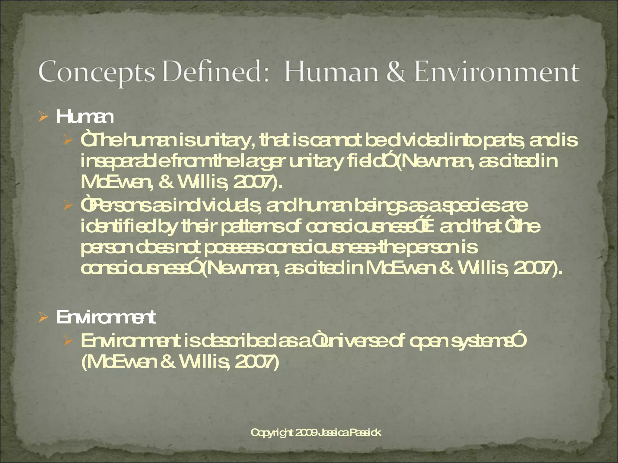 Margaret Newman: Health as Expanding Consciousness | PPT