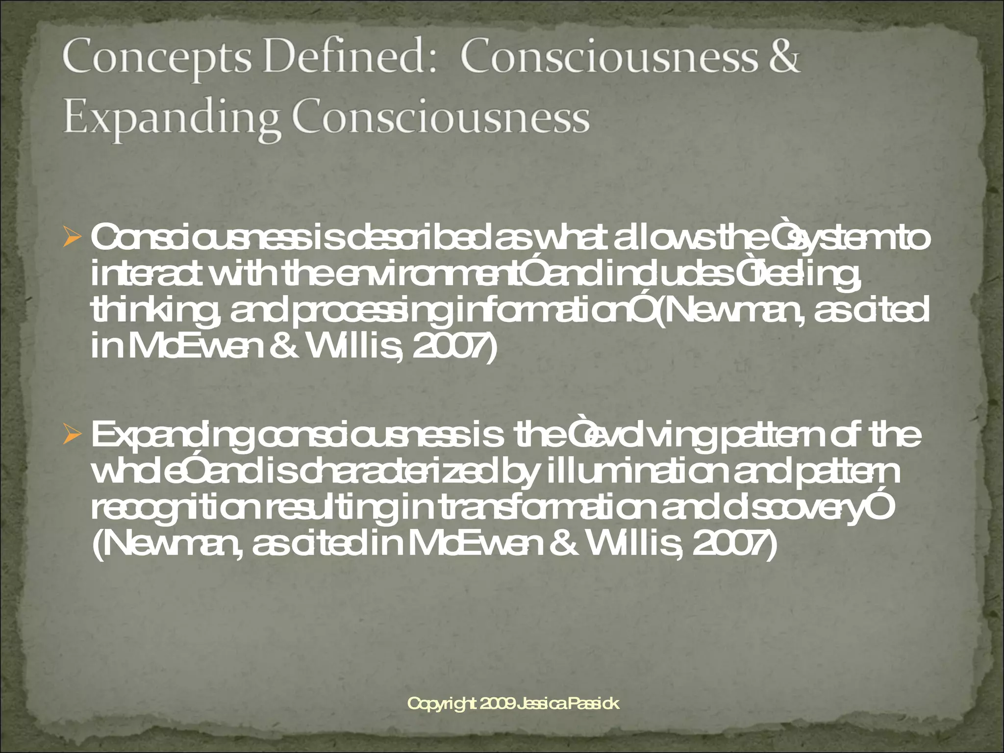 Margaret Newman: Health as Expanding Consciousness | PPT