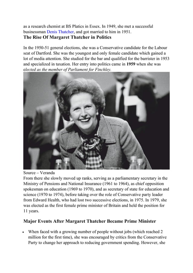 Margaret Thatcher: The Iron Lady Who Reshaped Britain | CIO Women ...