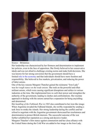 Margaret Thatcher: The Iron Lady Who Reshaped Britain | CIO Women ...