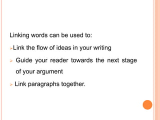 Linking Words (Connectors) | PPTX