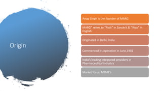 MARG Enterprise Resource Planning System | PPTX