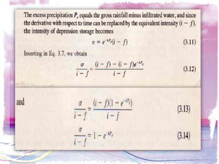Interception and Depression Storage | PPTX