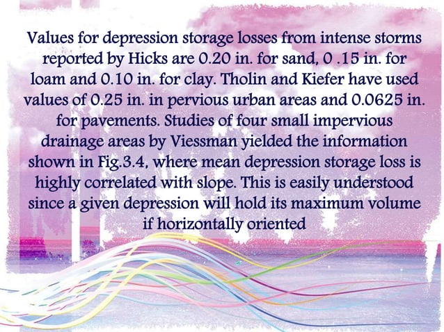 Interception and Depression Storage | PPTX