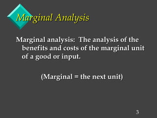 Marginal analysis | PPT