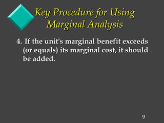 Marginal analysis | PPT