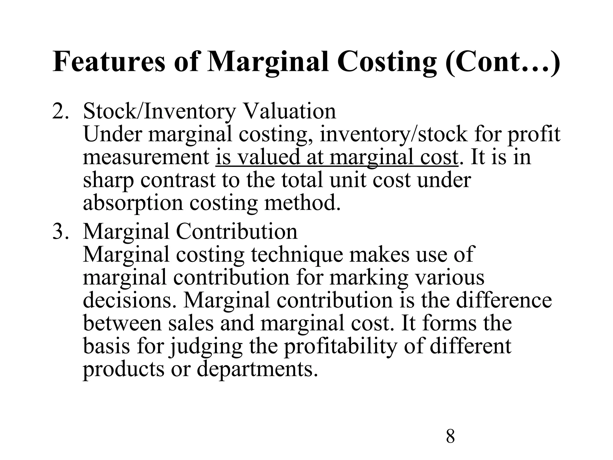 Marginal and absorption costing | PPT