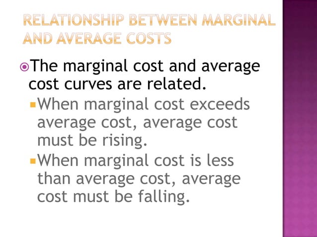 Marginal and average cost | PPTX | Business | Business and Finance