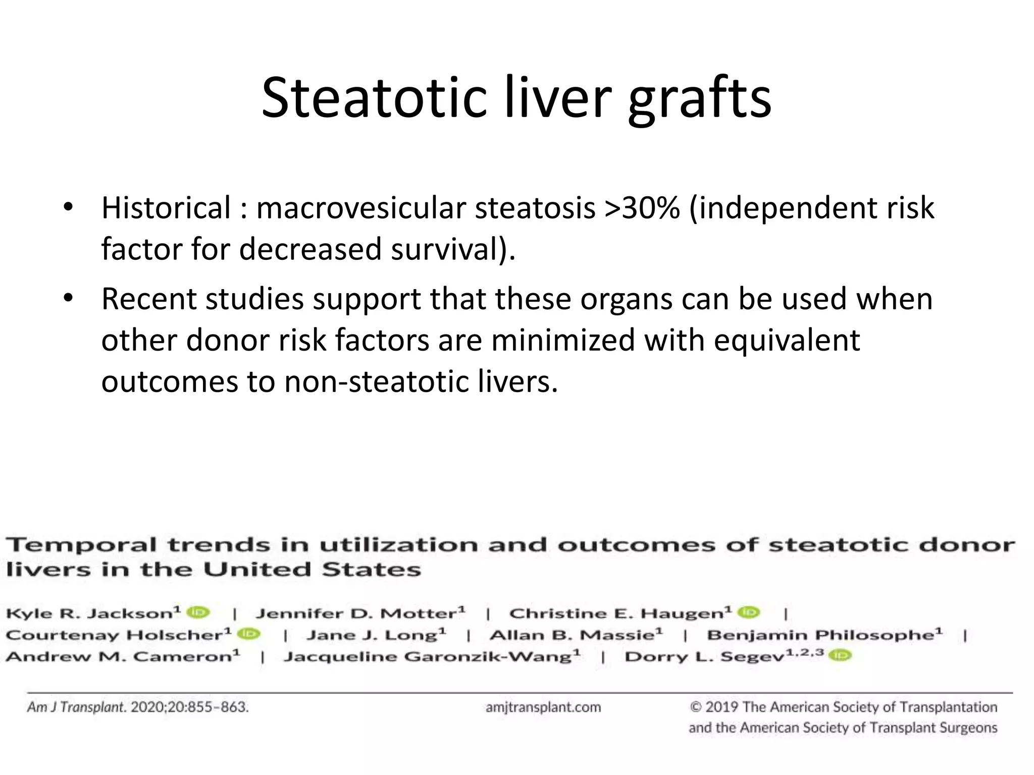 Marginal and extended criteria donors | PPTX