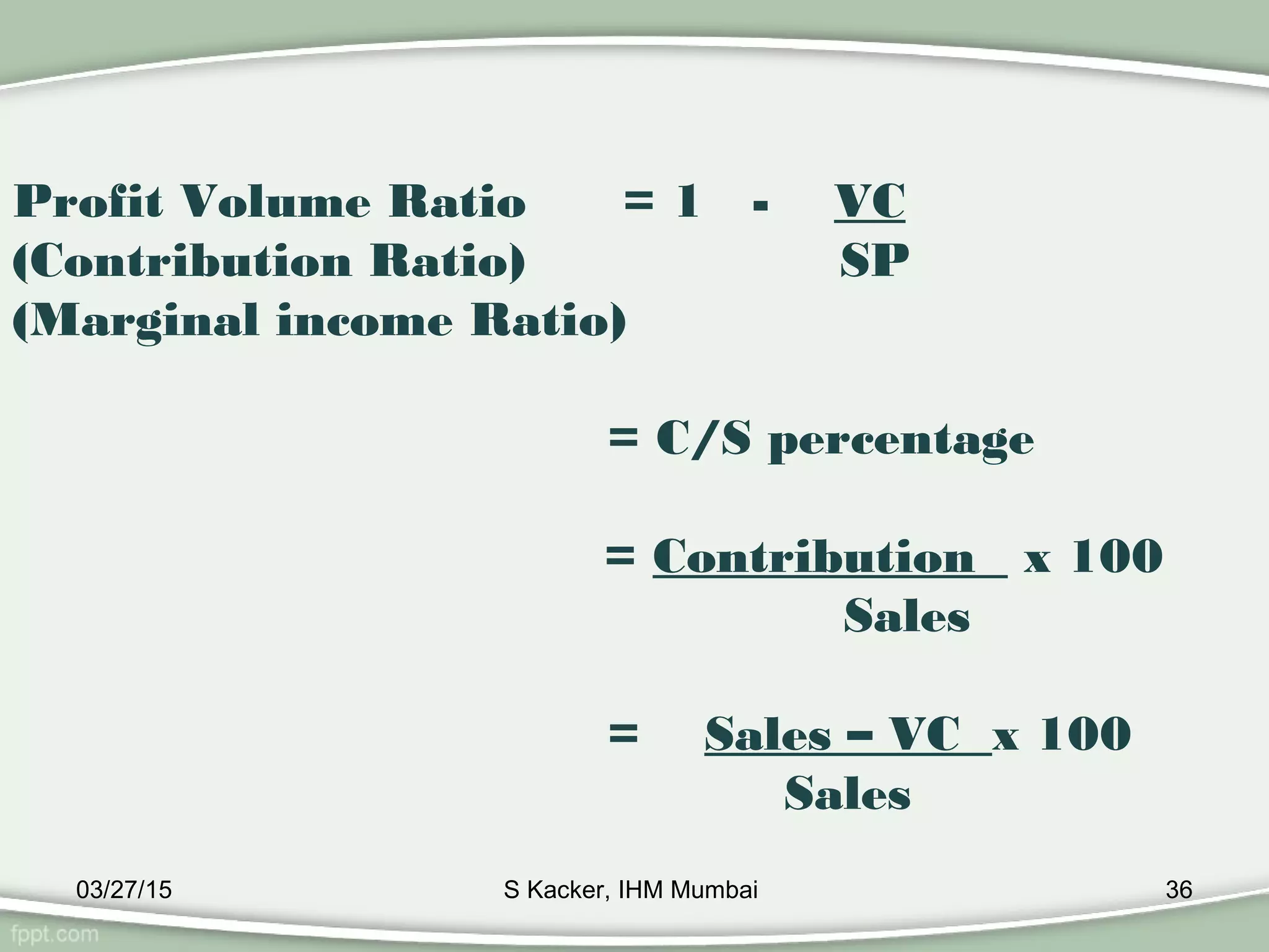 Marginal cost | PPT