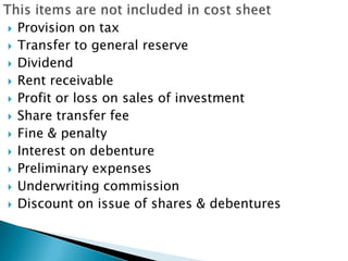 Marginal cost & cost sheet ppt 1 | PPTX