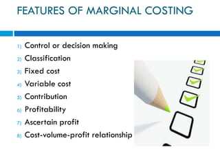 Marginal costing | PPTX
