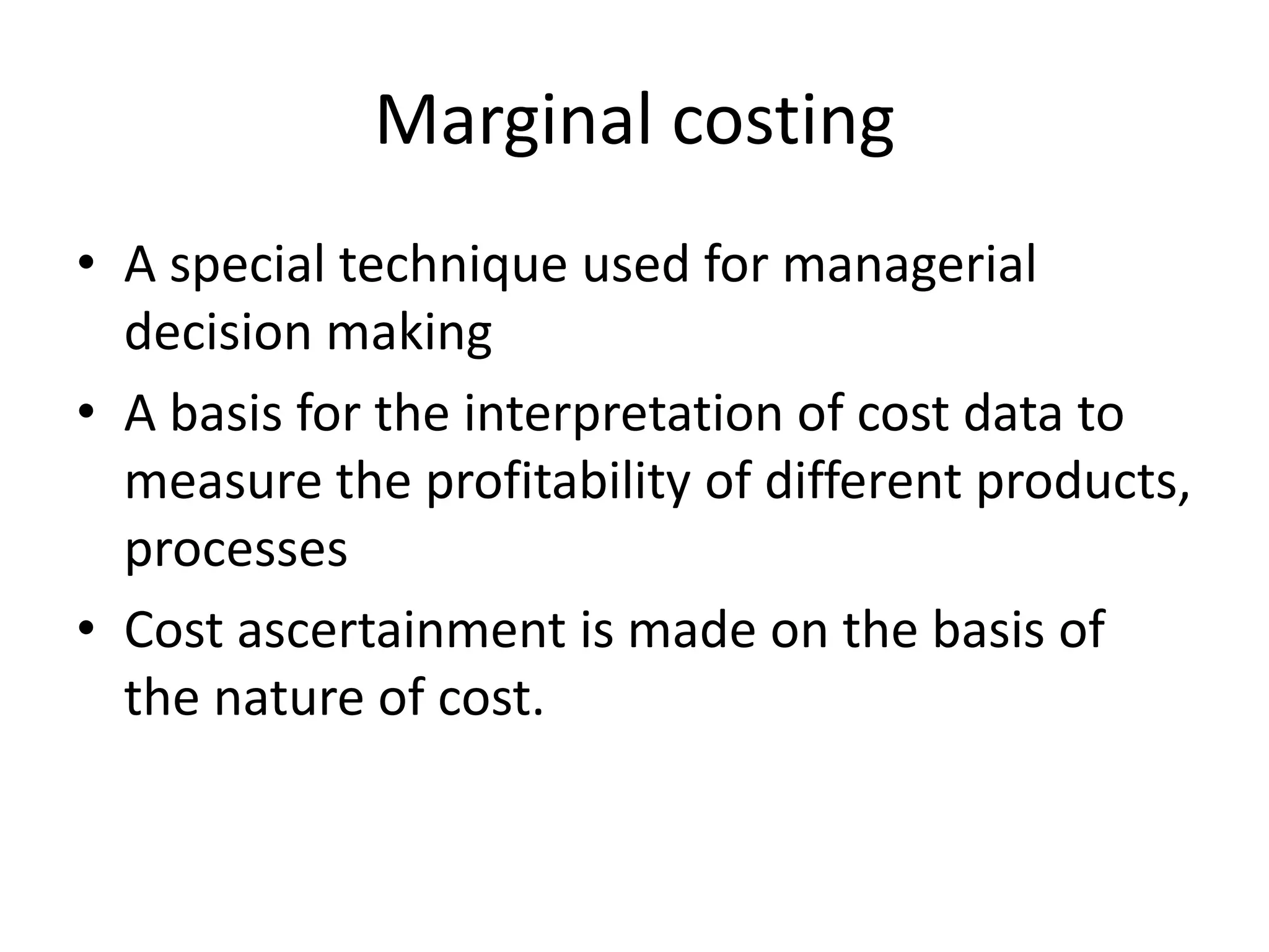 Marginal costing | PPT