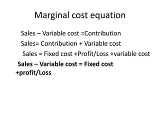 Marginal costing | PPT