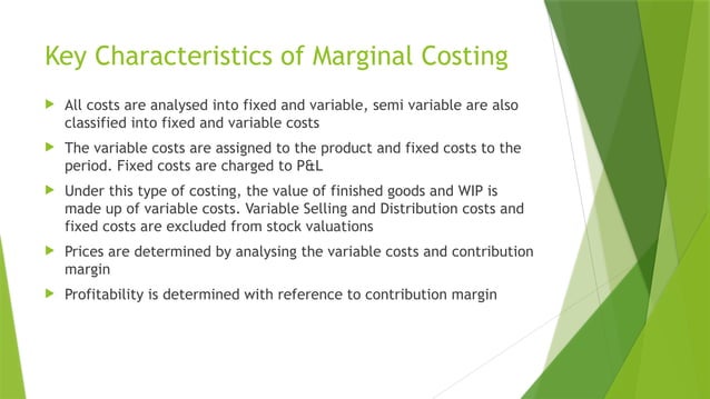 Marginal costing- Management Accounting. | PPT