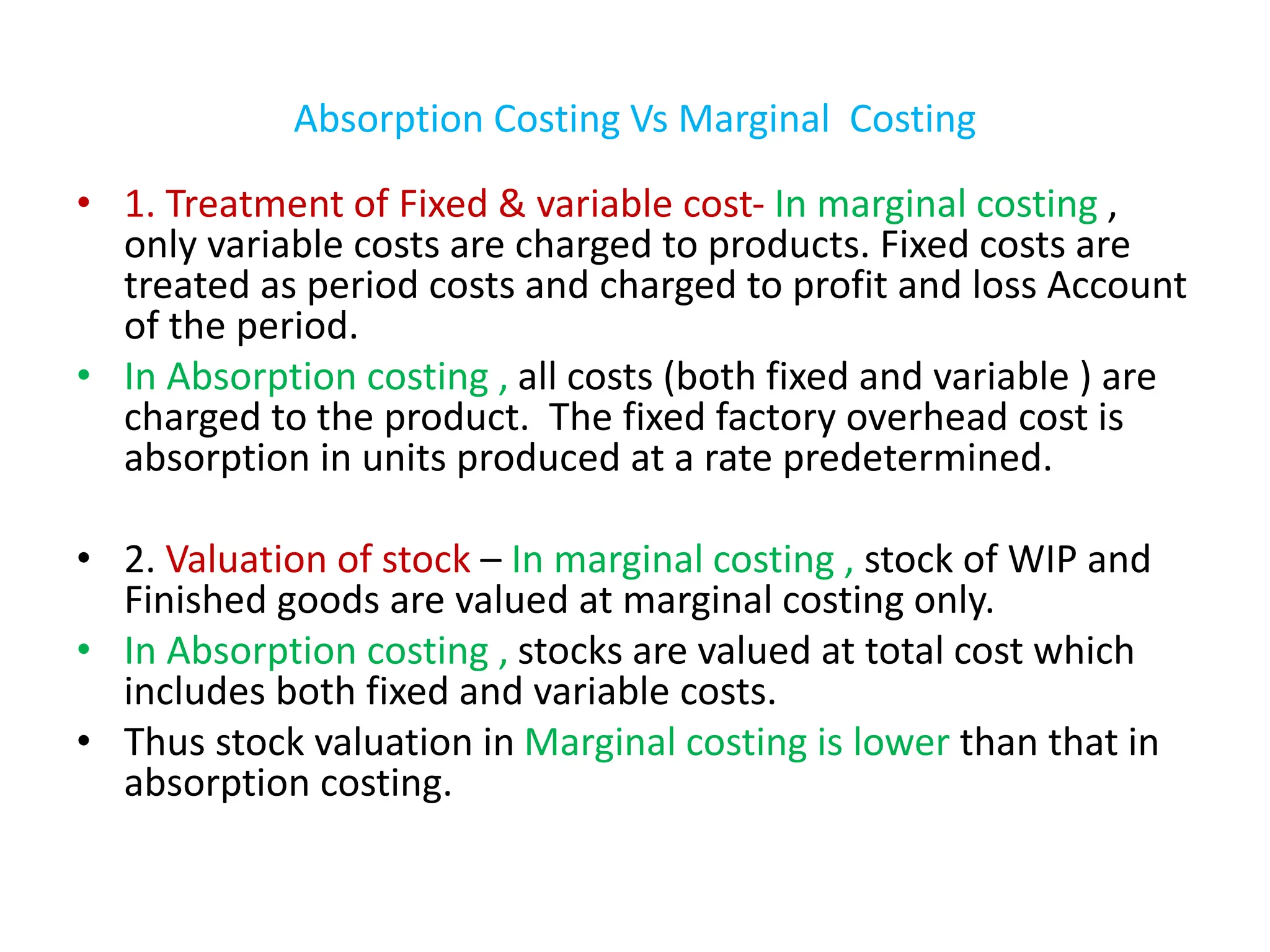 MARGINAL COSTING -pptx | PPTX